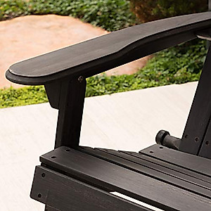 Christopher Knight Home Great Deal Furniture Muriel Outdoor Dark Grey Finish Acacia Wood Adirondack Loveseat