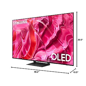 SAMSUNG QN55S90CA 55 Inch OLED 4K Smart TV Cord Cutting Bundle with DIRECTV Stream Device Quad-Core 4K Android TV Wireless Streaming Media Player (2023 Model)