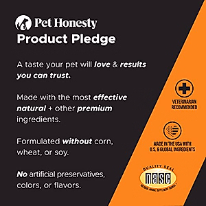 PetHonesty Turmeric Joint Health for Dogs - Hip & Joint Supplement Soft Chews | Omega-3 Fish Oil, Black Pepper, & Coconut to Support Joint Health, Ease Stiffness - Promotes Digestive & Immune Health
