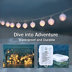 Battery Operated Globe String Lights Bedroom, 16ft 40 Classroom String Lights with Remote, Indoor Outdoor Bedtime Decorative String Lights for Camping Christmas Party Patio Wedding Gazebo Dorm Tent