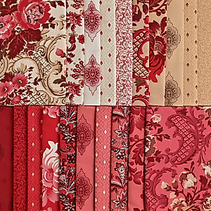 True Fabrics 10" Squares Layer Cake Precut Fabric (En Rouge)