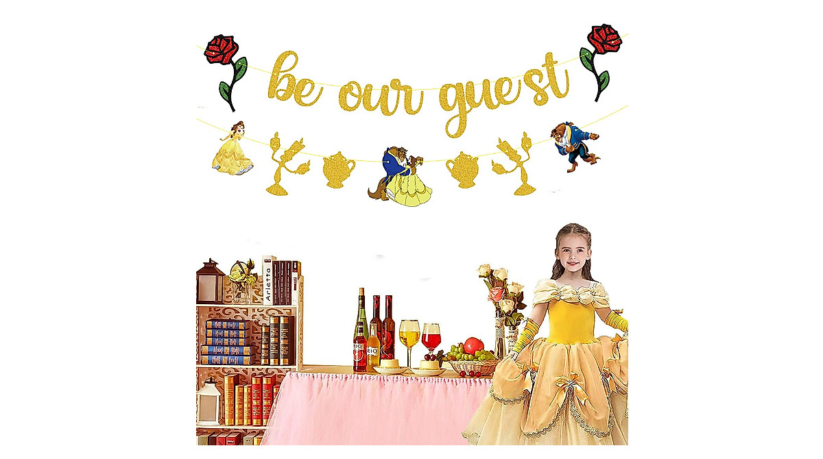 Beauty and the Beast Banner - Perfect Party Decoration