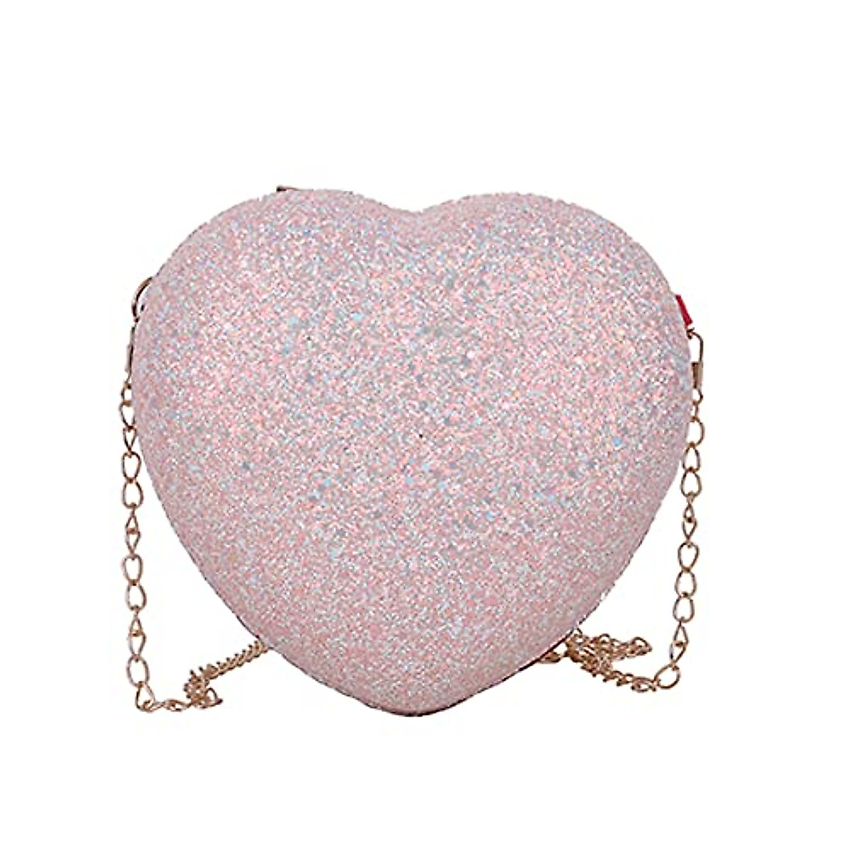 Elegant Sequins Love Heart-shaped Evening Clutch Bag Diamonds Ladies Handbags