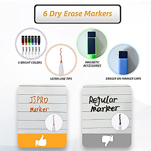 Magnetic Dry Erase Chore Chart and Calendar Bundle for Fridge - Chore Chart for Multiple Kids,Monthly Calendar,One Bonus to-do Whiteboard and 6 Extra Fine Tips Markers Included!