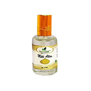 SANCTIFIED Mitti Attar Perfume Natural Long Lasting Non-Alcoholic (10 Ml), Mitti Ittar (Scent Of Rain)