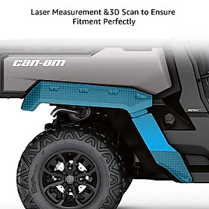 A & UTV PRO Defender Fender Flare Extended Wider, Front & Rear Extensions Compatible with Can Am Defender HD5 / HD8 / HD10 / MAX 2016-2024, Replace OEM # 715006821 715002424, Black