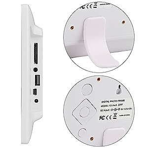 10inch Digital Photo Frame, HD Photo Album Electronic with Remote Controller Function of ElectronicCalendar Ideal for FriendsChildren (US Plug 100‑240V)