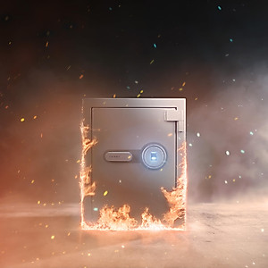 Barska AX13494 Biometric Fireproof Safe 1.64 Cu Ft Metallic Grey with Long Locking Bolts, Gray, Medium