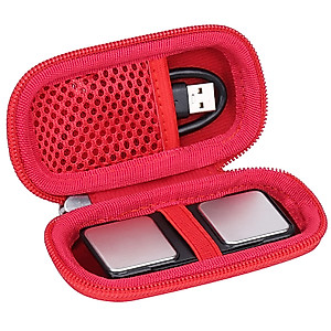 Khanka Hard Case Replacement for AliveCor Kardia Mobile ECG/KardiaMobile 6L EKG (Red)
