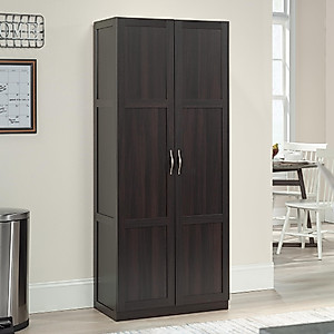 Sauder 419496 Miscellaneous Storage Storage Cabinet, L: 29.375" x W: 16.125" x H: 71.125", Cinnamon Cherry finish