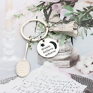 WSNANG Badminton Keychain Badminton Lover Gift Badminton Player Gift Sports Clubs Backpack Decoration (Badminton KC)