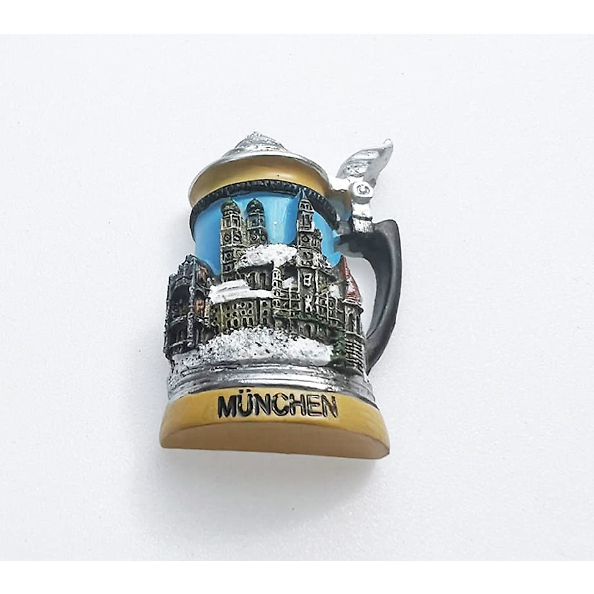 Beer Mug Munich Germany Refrigerator Magnet Travel Souvenir Fridge Decoration 3D Magnetic Sticker Hand Painted Craft