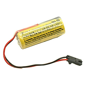 BAOBUTE 2PCS 3V 1770-XYC 3V 1800mAh Lithium PLC Battery Replacement for 1770-XYC/A 1770-XYB 1756-BA1 with Black Plug