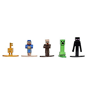 Jada Toys Minecraft Dungeons Nano Metalfigs 1.65" Die-cast Collectible Figures 20-Pack Wave 4, Toys for Kids and Adults Silver