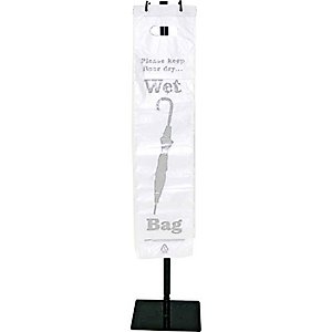 Tatco Wet Umbrella Stand, 10 Width x 40 Height, Powder Coated Steel, Black (57019)