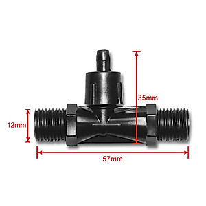Pvdf Venturi Injector 1/4” Inch Gas-Liquid Mixing Venturi Injection for Ozone Generator