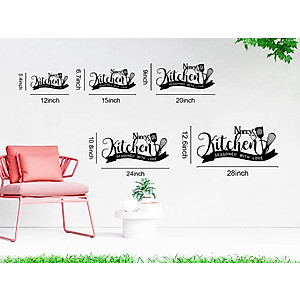 Personalized Metal Sign for Kitchen, Nana's Kitchen Sign, Mom's Kitchen Sign, Kitchen Wall Decor, Custom Kitchen Signs, Personalized Kitchen Gifts, Nana Mothers Day Gift, Kitchen Metal Wall Art