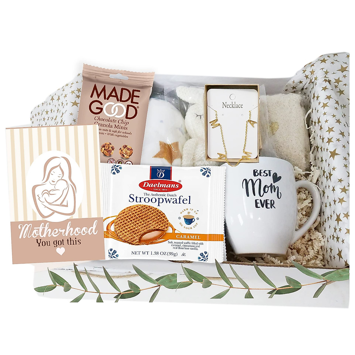 Ultimate New MOM Gifts, Care Package/Gift Basket, New Baby Gift, Expecting Pregnant Women, Mother to be Baby Shower, Pregnancy or After Birth, Surgery, Milestone Baby Blanket, Mother's Day Gift