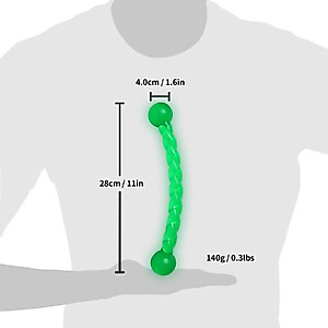 Ycozy Dog Chew Toys 11'' Long for Small/Medium Dogs Aggressive Chewers, Rubber Puppy Dog Rope Toys Knot Dental Teething Toys Almost Indestructible Washable