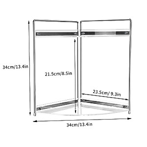 Lvssci Bathroom Countertop Organizer，2 Tier Acrylic Tray Vanity Counter Skincare Organizer Shelf,Standing Rack Home Storage Holder forKitchen