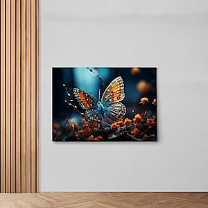 Abstract Painting Buy Canvas Wall Art, Butterfly Painting Art, Butterfly canvas, bedroom Butterfly wall art,Watercolor abstract Butterfly canvas painting