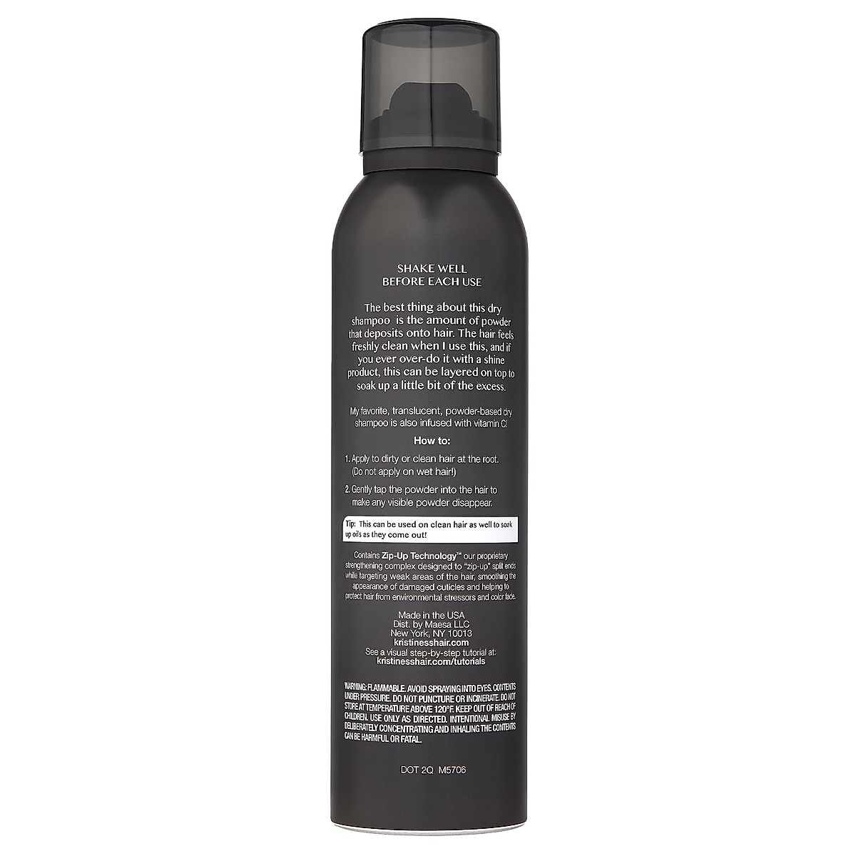 Kristin Ess Dry Shampoo Spray for Oily Hair - Absorbs Oil, Adds Volume with Minimal Residue, Style Extender + Fragrance Refresher - Sulfate Free, Vegan + Color Safe - Fresh Pear Fragrance