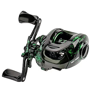 YKLP Fishing Baitcasting Reel, Baitcaster Fishing Reels with 18+1BB Stainless Steel Ball Bearings,Magnetic Braking System for Fishing Saltwater Freshwater, Available in 7.1: 1