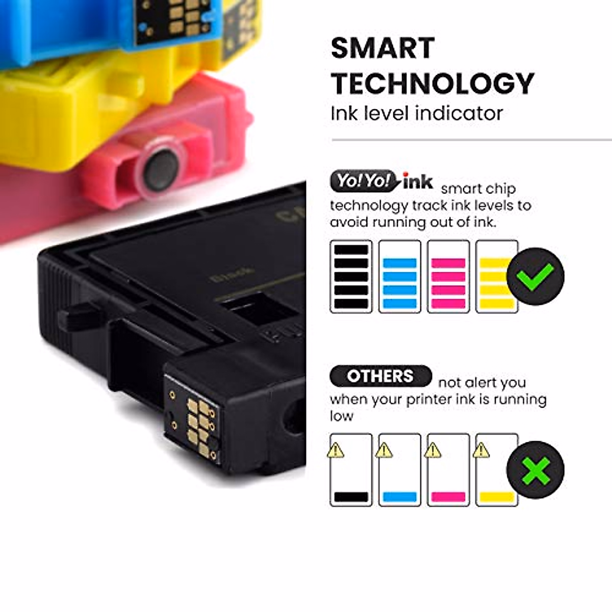 YoYoInk Compatible Printer Ink Cartridges Replacement for Brother LC-107 / LC-105 XXL Extra High Yield (4 Black, 2 Cyan, 2 Magenta, 2 Yellow; 10 Pack)
