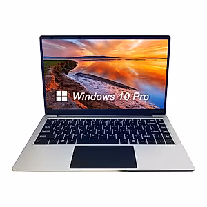 TPSPAD Windows 10 Pro Business Laptop Computer 14.1'' with 6GB RAM 256GB SSD,Intel J4105 CPU 1.5GHz,64bit, Speakers,WiFi, Bluetooth, Silver