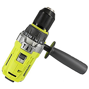 Ryobi P1813 One+ 18V Lithium Ion 750 Inch Pound Cordless Hammer Drill Power Tool Kit (Includes Battery Charger and Bag)