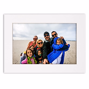 11x14 Mat Bevel Cut for 9x11 Photos - Acid Free White Precut Matboard - For Pictures, Photos, Framing - 4-ply Thickness