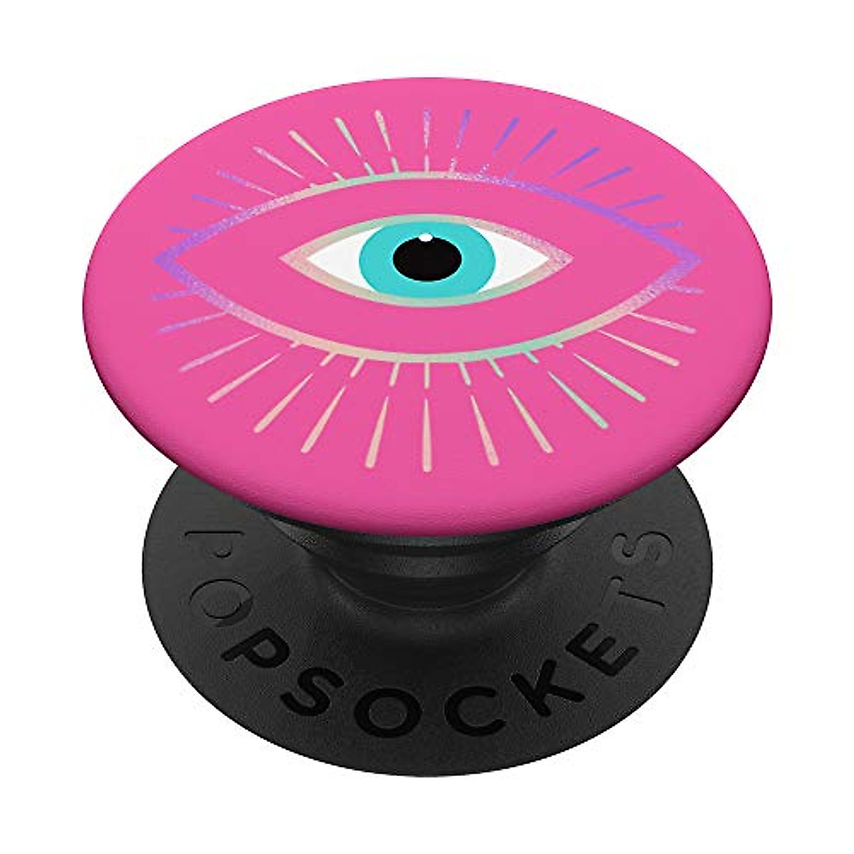 Rainbow Evil Eye Pink PopSockets Swappable PopGrip