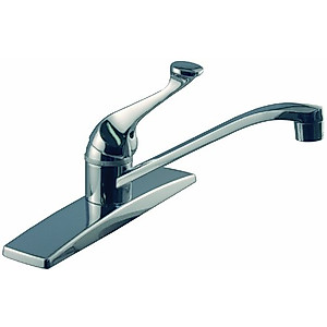 Aqua Plumb 1550010 8-Inch Single-Handle Polished Chrome Kitchen Faucet without Spray, Silver