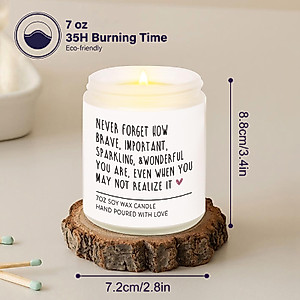 Afterprints Scented Candles - Inspirational Gifts for Women, Birthday Gifts for Her, Encouragement/Get Well Soon/Cheer Up/Positive Gifts for Friends, Coworker, Sister, Natural Soy Candle 7Oz