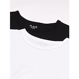 The Children's Place boys Short Sleeve Basic Layering T-shirt T Shirt, Blue/Red 2 Pack, Large US