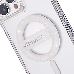 Case-Mate Magnetic Phone Grip [Loop Grip] - Removable Magnetic Phone Ring Holder for Hand - Soft Ultra-Thin Collapsible MagSafe Phone Holder for iPhone 14 Pro Max / 13 Pro Max / 12 Pro Max - Sparkle