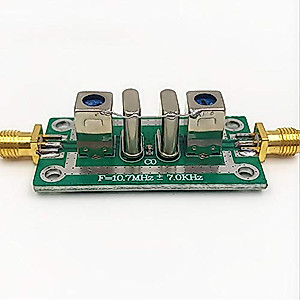 Taidacent Quartz Crystal RF Bandpass Filter Narrowband Filter 10.7MHz ±7KHz 10.7M Filter for Special Instruments