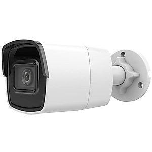 4MP PoE Security IP Camera - Compatible with Hikvision DS-2CD2043G2-I Mini Bullet EXIR Night Vision 4mm Fixed Lens H.265+, English Version, Firmware Upgradable