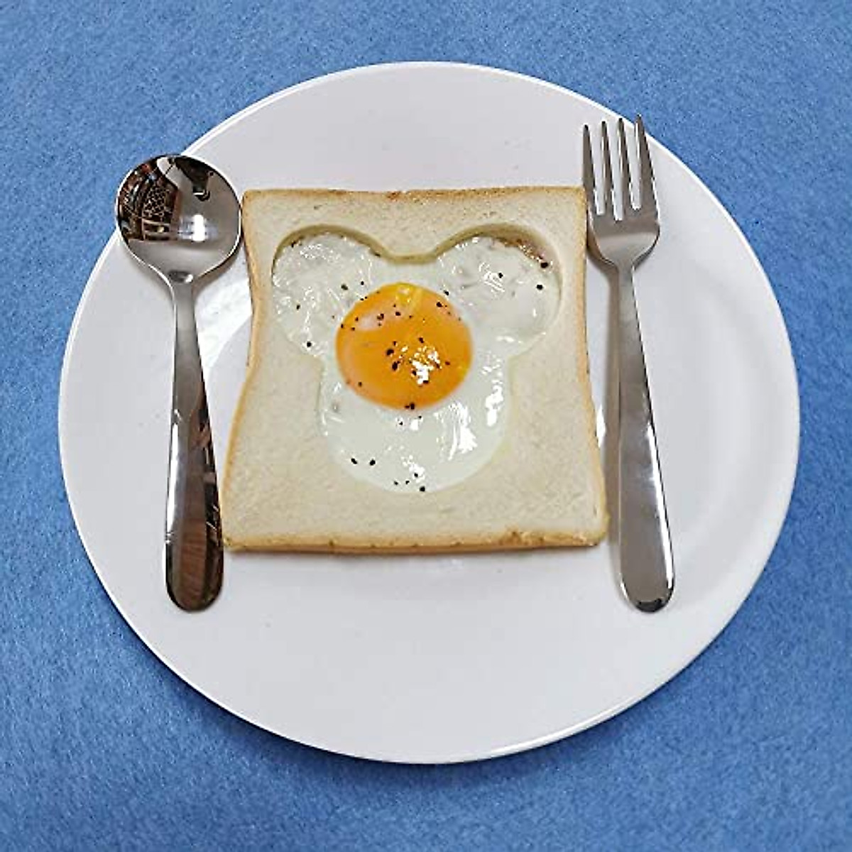 WEKTUNAA Stainless Steel Child Toddler Flatware Set-6 pieces-Kids Fork and Spoon, Mirror Polished, Back to school lunch supplies