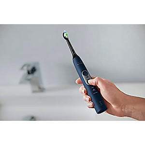 Philips Sonicare ProtectiveClean 6500 Rechargeable Electric Power Toothbrush with Charging Travel Case and Extra Brush Head, Navy Blue, HX6462/07