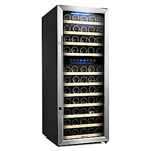 Kalamera 73 Bottle Compressor Wine Cooler Dual Zone with Touch Control