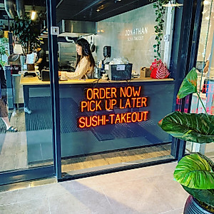 SpellBrite CREPES Sign for Restaurants | Restaurant-Related Signs with Neon Look, Green LED Light | 23.2" x 6.3"