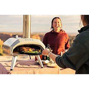 Ooni Karu 12 Multi-Fuel Outdoor Pizza Oven – Portable Wood and Gas Fired Pizza Oven with Pizza Stone, Outdoor Ooni Pizza Oven - Woodfired & Stonebaked Pizza Maker, Countertop Dual Fuel Pizza Oven