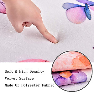 Pinbeam Area Rug Knife Grey and Yellow Abstract Painting Modern Home Decor Floor Rug 3' x 5' Carpet