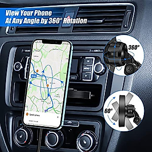 Piosoo 15W Magnetic Wireless Car Charger CD Slot Mount for iPhone 13/13 Pro/13 Pro Max/13 mini/12/12 Pro/12 Pro Max,Powerful Suction Auto-Alignment Mag-Safe Car Mount, Compatible with Mag-Safe Cases