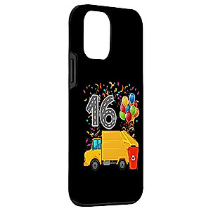 iPhone 12 mini Happy 16 Birthday Rear Loader Garbage Truck Case