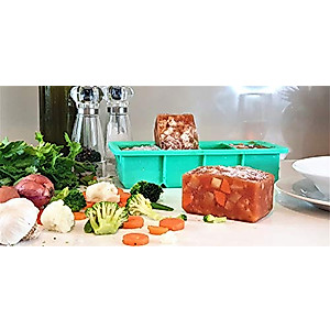 Stash Silicone Freezing Tray with Lid and Baking Tray – One Large Freezer Tray makes up to 4 cups serving – Freezer Soup Container - Oven Safe, Microwave Safe and BPA Free Silicone Container Tray  