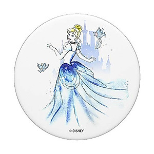 Disney Cinderella Birds & Castle Watercolor Art PopSockets PopGrip: Swappable Grip for Phones & Tablets