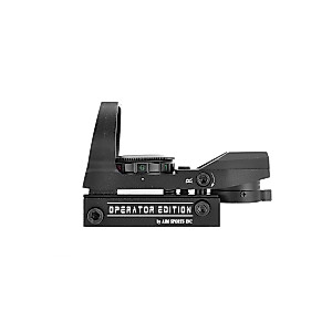 AIM Sports Dual Illumination 4 Different Reticles/Operator Edition Reflex Sights, Black