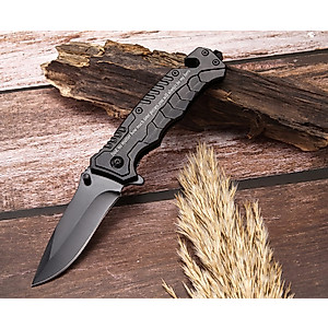 Personalized Tactical Folding Pocket Knife Gadgets Camping Gifts for Dad with Window Glass Breaker,Seatbelt Cutter,Father's Day/Birthday/Valentine's Day for Dad,Husband Gift From Daughter/Son/Wife